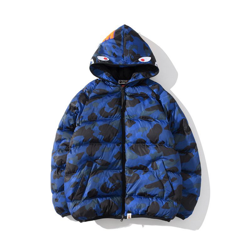 Bape Shark Parka Jacket Red & Yellow & Blue – MztKicks